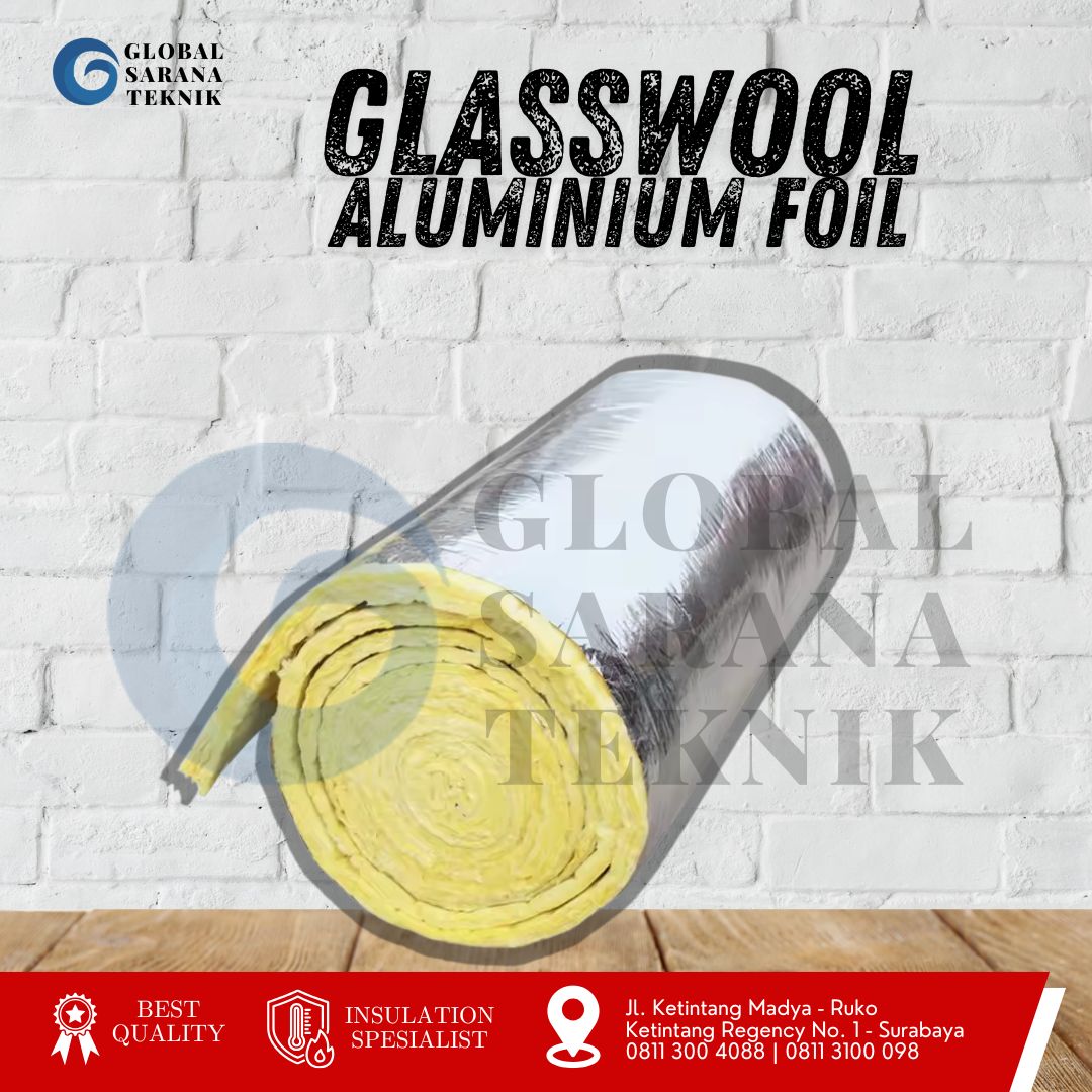 Glasswool Aluminium Foil 5cm Harga Diskon