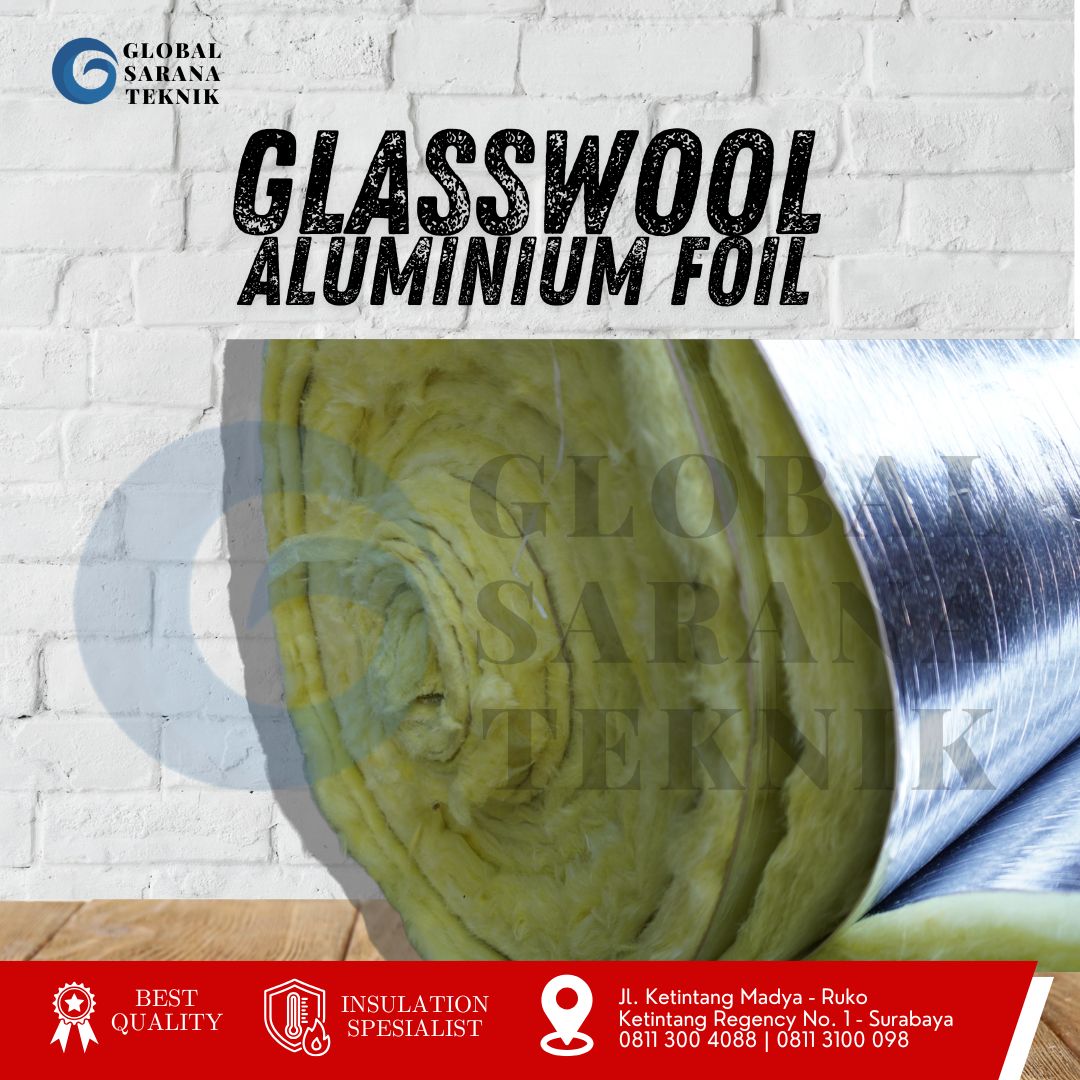 Glasswool Aluminium Foil 5cm Harga Diskon
